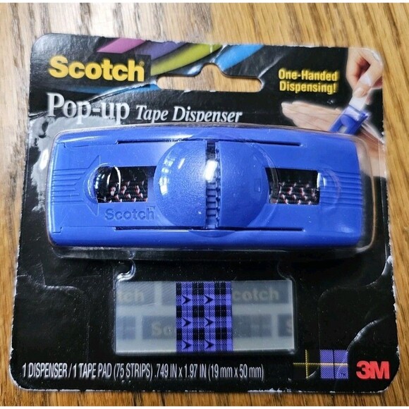 Office | 3m Scotch Pop Up Tape Dispenser Purple Dispenser Pad 75 Strips ...